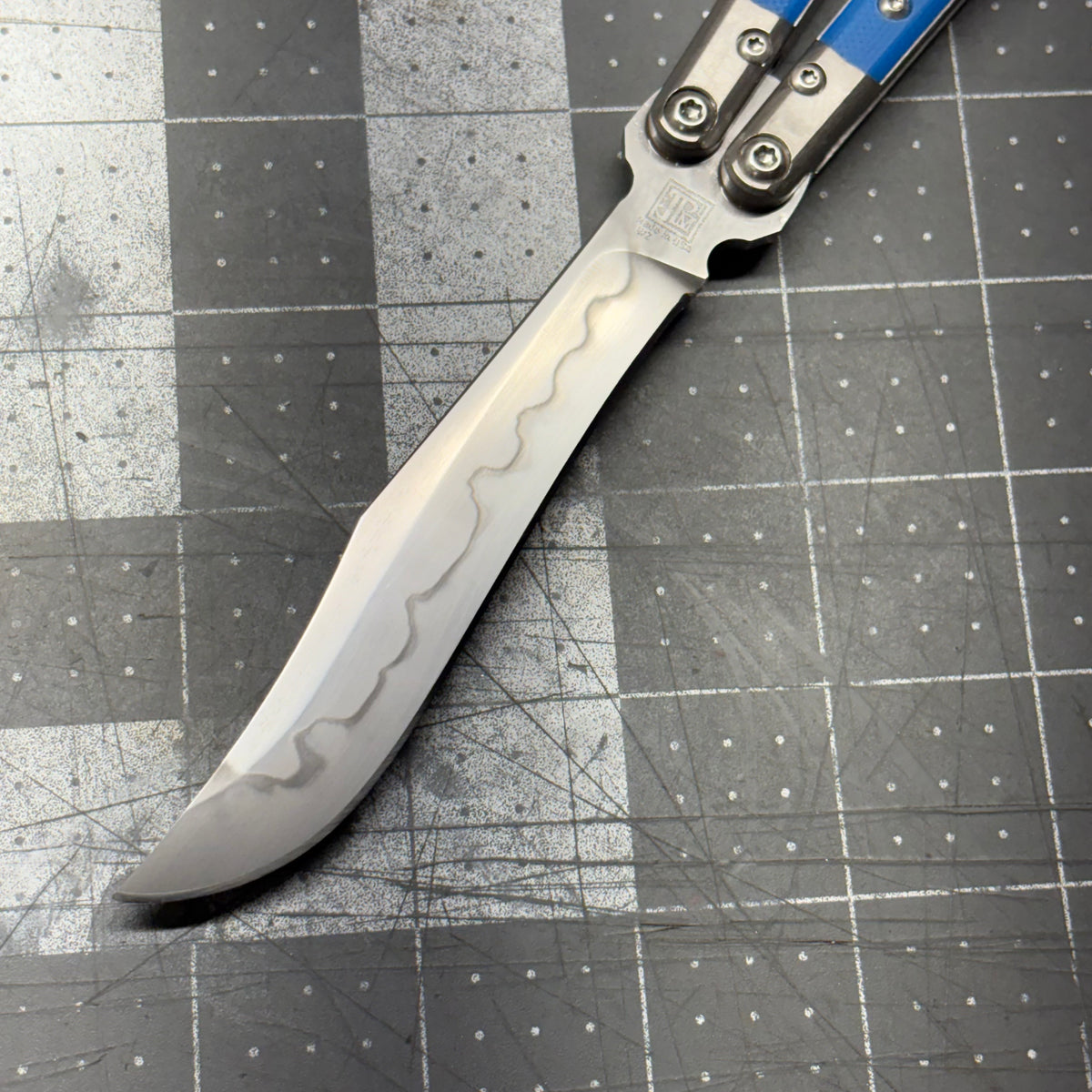 Revolution v2 W2/hamon Recurve Bowie - Blue G10 inserts – palethiusdesigns